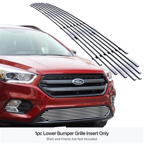 For 2017 2019 Ford Escape Lower Bumper Stainless Chrome Billet Grille