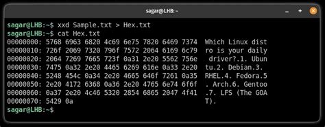 Use Xxd Command In Linux