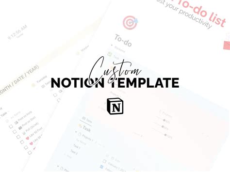 Custom Notion Template For Personal And Commercial Use Upwork