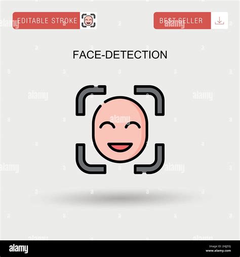 Face Detection Simple Vector Icon Stock Vector Image Art Alamy