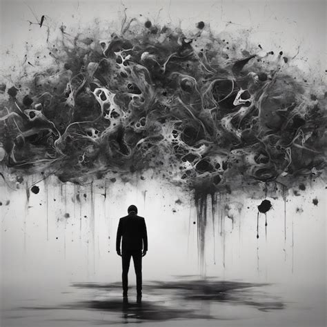 Premium Photo Mental Health Depression And Anxiety Heavy Burden