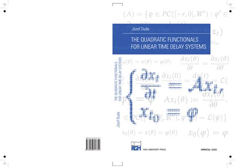 The Quadratic Functionals For Linear Time Delay Systems Wydawnictwo Agh