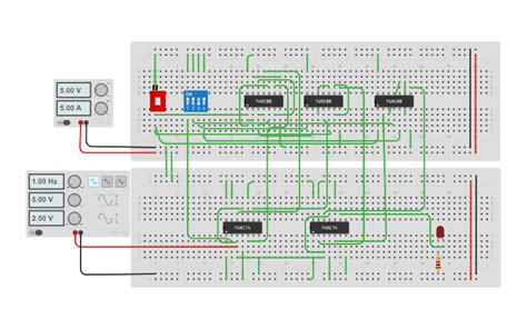Circuit Design Parallel In Serial Out Shift Register Tinkercad