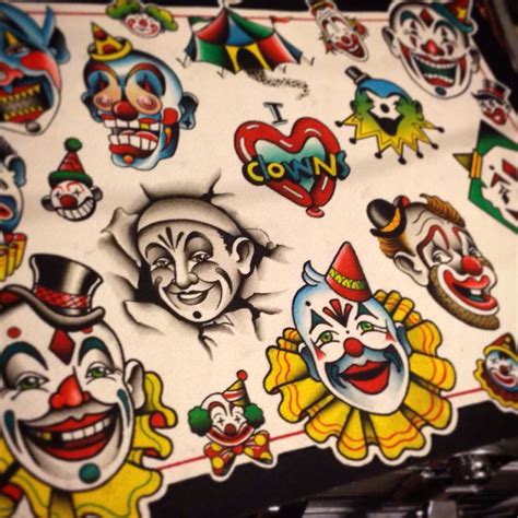 Pin By Ariana Harris On Tattoos Clown Tattoo Traditional Tattoo Art