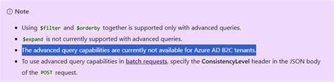 Graph Sdk Orderby Not Working In B2c Tenants Microsoft Qanda