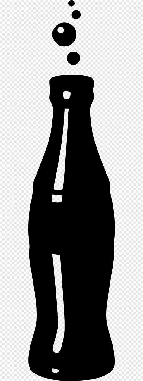 탄산 음료 음료수 소프트 병 맥주 병 흑백 Png Pngegg