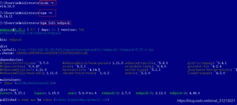Npm 3个常用命令：查看node、npm、webpack版本终端输入什么一起查看node和npm版本 Csdn博客