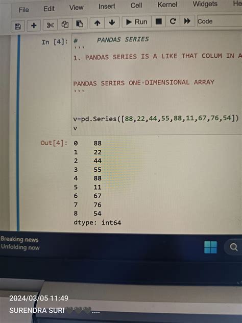 Kiran Sagar Pythonlife Task 37 Practice Pandas Task 38 Ng Surendra