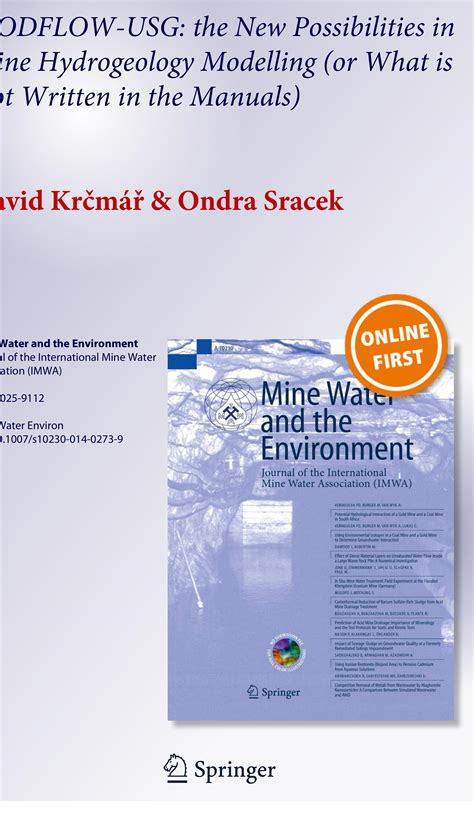 Figure 1 Modflow Usg The New Possibilities In Mine