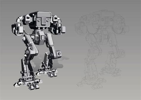 Premium Vector Drawing Of A Robot And Drawing With Guns Vector