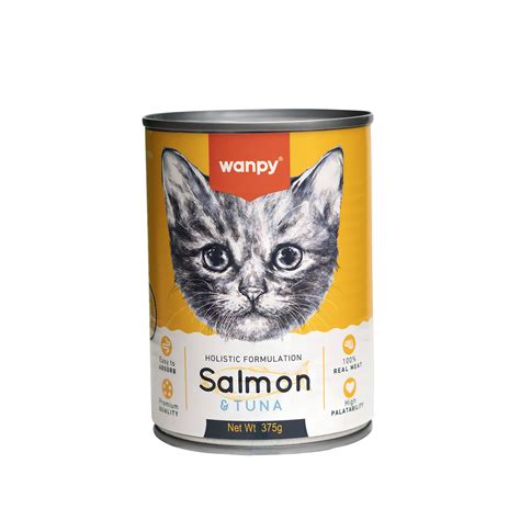 Wanpy Kitten Holistic Formulation Cat Can Tunasalmon 375 G