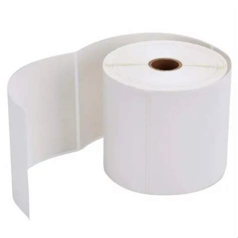 Plain Paper Fasson Barcode Labels Packaging Type Roll White At ₹ 200