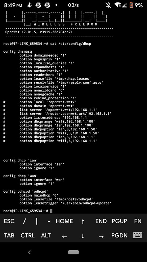 Set Up Local Domain In Openwrt Network And Wireless Configuration