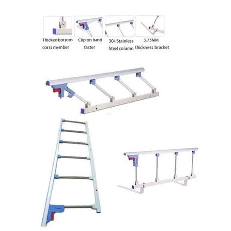 White Aluminium Collapsible Side Rails At Best Price In Ahmedabad Sarkar Surgical