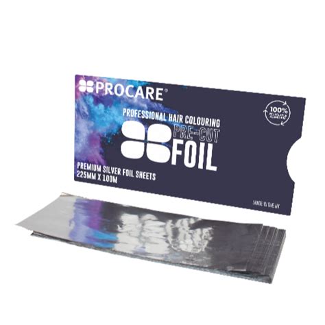 Procare Premium Pre Cut Foil Strips 225mm X 100mm Delightful Hair And