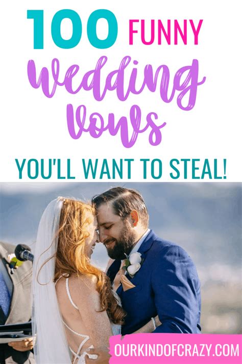 100 Funny Wedding Vows You Can Steal And Tips To Write Your Own