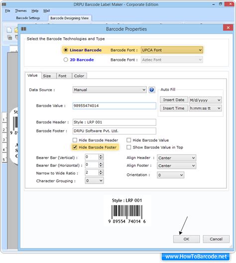 Design Multiple Barcodes On Same Label Howtobarcode