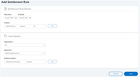 Adding A Settlement Rule