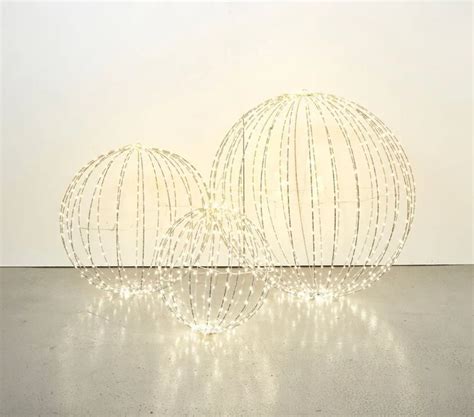 Led Illuminated Spheres Set Of 3 The White Place