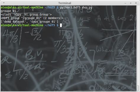 Python Et H5py Gestion Du Format Hdf5