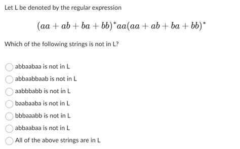 solved let a be a regular language and b a non regular