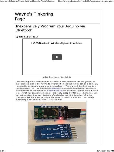 Wirelessly Program Arduinos Using Inexpensive Bluetooth Modules Pdf Arduino Electrical