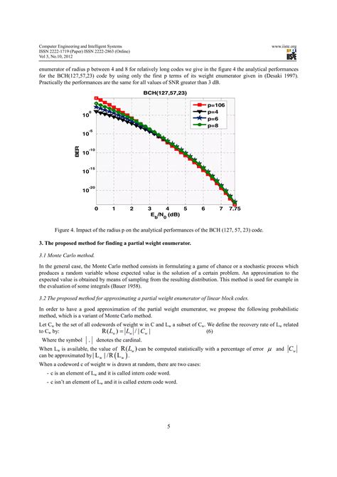 A Method To Determine Partial Weight Enumerator For Linear Block Codes Pdf