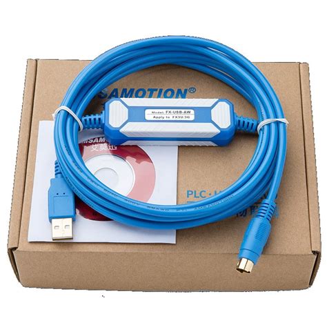 Amsamotion Isolated FX USB AW Suitable For Mitsubishi FX U FX G N N S Series PLC Programming