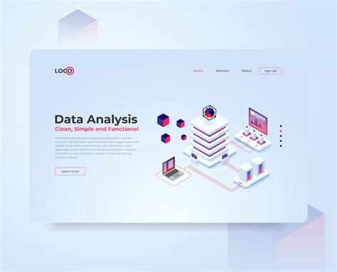 Premium Vector Isometric Illustration Data Analysis