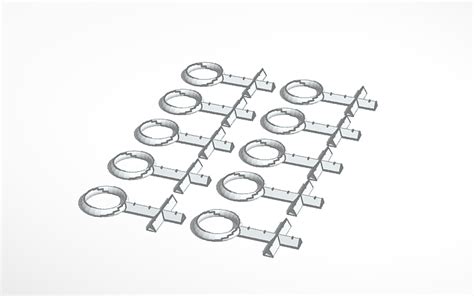 3d Design Cross Rings Tinkercad