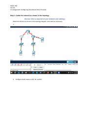 2 2 Assignment Configuring Zone Based Policy Firewalls Docx Pelish Will CIS 425 2 2 Assignment