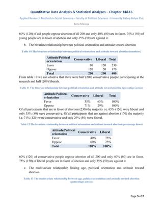 Exercises Statistics PDF Elections Politics