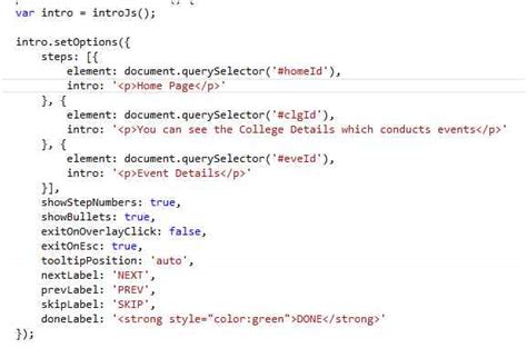 Introjs In Angularjs Application