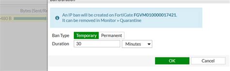 Technical Tip How To Ban Or Quarantine An Ip With Fortinet Community