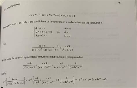 solved find the inverse laplace transform using partial
