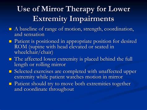 Mirror Therapy Exercises For Lower Extremity At William Justice Blog