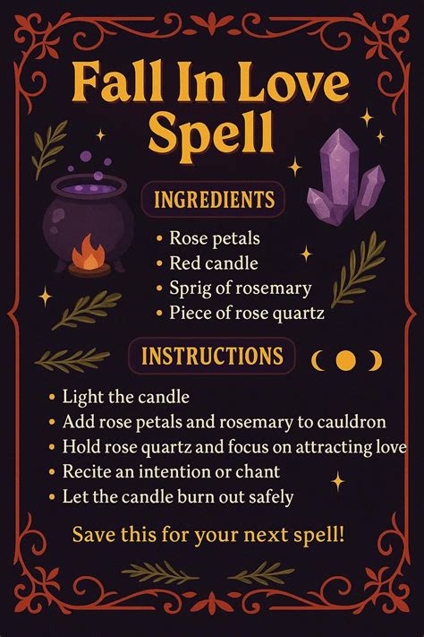 Fall In Love Spell To Attract True Romance Witchcraft Spells Love