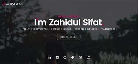 Zahidul Sifat Portfolio Website