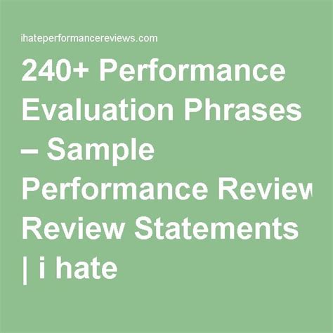 7 Employee Evaluation Ideas Employee Performance Review Evaluation