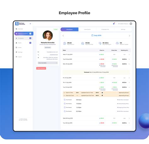Smart Attendance Tracking App And Web Dashboard Behance Web Dashboard Attendance App Web