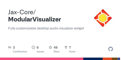 GitHub Jax Core ModularVisualizer Fully Customizable Desktop Audio