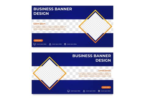 Rectangle Gradient Business Banner Design Template Banner Gradient Style Element Vector Banner