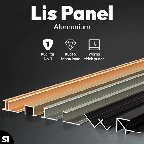 Jual Lis Panel Alumunium Lis U Lis W Lis F Lis T Lis Wallboard Lis Sheetboard Shopee