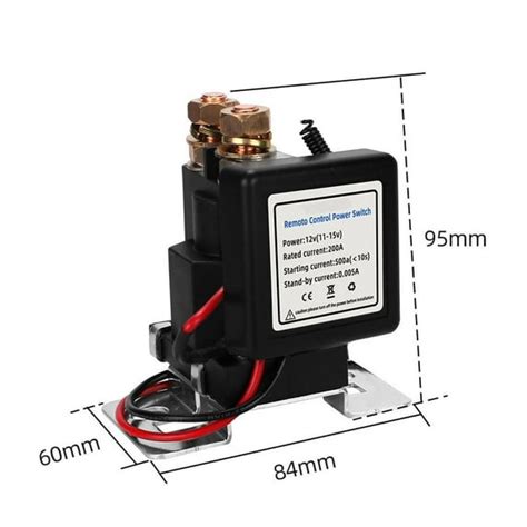 Specollect 3 Pcs Battery Isolator Relay With Remote Control Anti