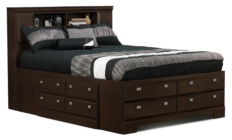 Queen Platform Bed With Storage And Headboard Homystyle