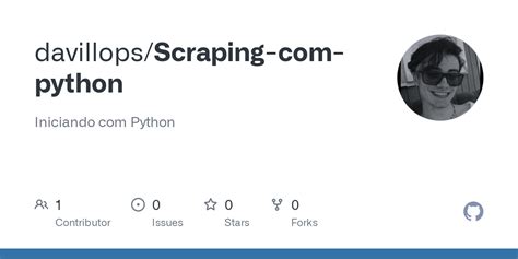 github davillops scraping com python iniciando com python