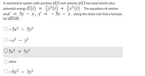 Solved The System Of Autonomous Differential Equations X