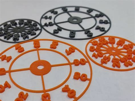 Clock Rotating Number Dial Kit 011 By Retrosharky Makerworld