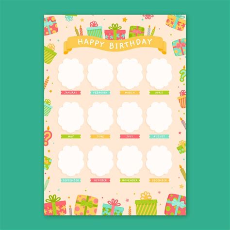 Дни Рождения Список Изображения скачать бесплатно на Freepik