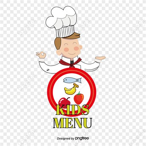 어린이 만화 요리사 벡터 재료조리사소녀아이 Png 일러스트 무료 다운로드 Lovepik